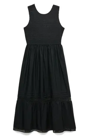 PER UNA BY M&S Sleeveless Cotton Maxi Dress With Lace Trim