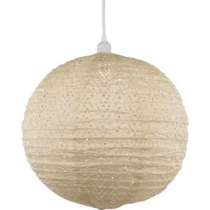 ALLSOP HOME & GARDEN Soji Stella Nova Chevronindoor / Outdoor Pendant Lamp - Pearl