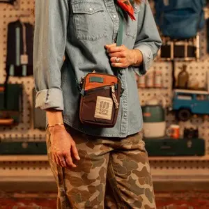 TOPO DESIGNS Mini Shoulder Bag - Black/grid
