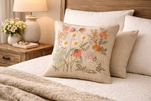 C&F HOME Daisy Garden Flowers Accent Throw Pillow 16" X 16