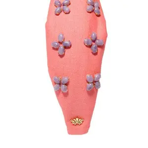 Lele Sadoughi Knotted Embellished Stone Headband