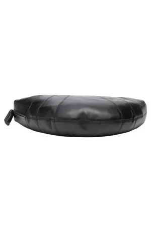 LEMAIRE Fortune Croissant Leather Shoulder Bag - Black