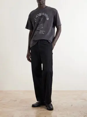 NEIGHBORHOOD Printed Cotton-jersey T-shirt