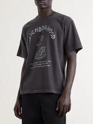 NEIGHBORHOOD Printed Cotton-jersey T-shirt