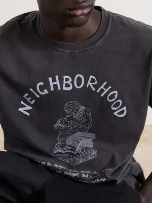 NEIGHBORHOOD Printed Cotton-jersey T-shirt