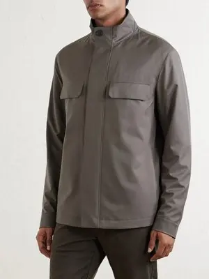 Zegna Shell Jacket - Brown
