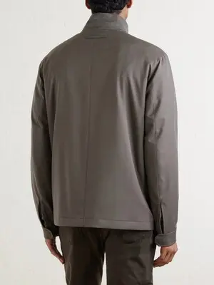 Zegna Shell Jacket - Brown