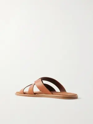 Mr P. Leather Crossover Sandals