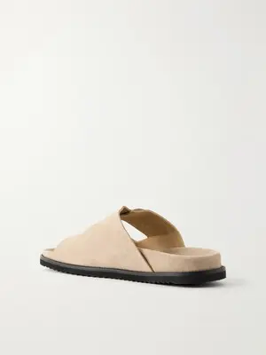 Mr P. Suede Slides - Brown