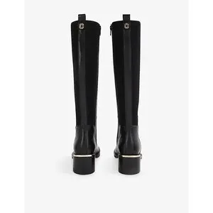 Carvela Liberty Leather Heeled Knee-high Boots