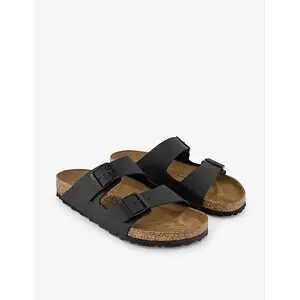BIRKENSTOCK Arizona Double-strap Leather Sandals - Black