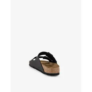 BIRKENSTOCK Arizona Double-strap Leather Sandals - Black