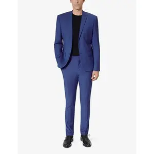 The Kooples Single-breasted Notch-lapel Wool Blazer - Blue