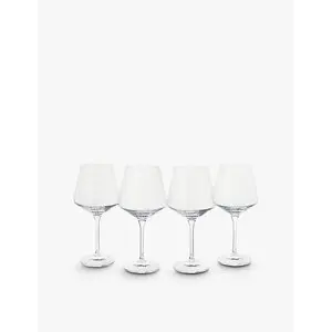 THE WHITE COMPANY Pimlico Crystal-glass Chardonnay Glasses Set Of Four - Clear