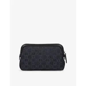 Smythson Stamp Small Canvas Travel Pouch