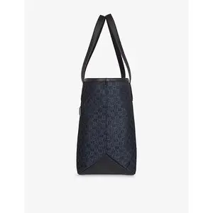 Smythson Monogram Canvas Tote Bag