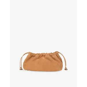 The Kooples Suede Shoulder Bag With Chain Strap