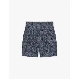 Prada Floral-print Re-nylon Swim Shorts - Grey