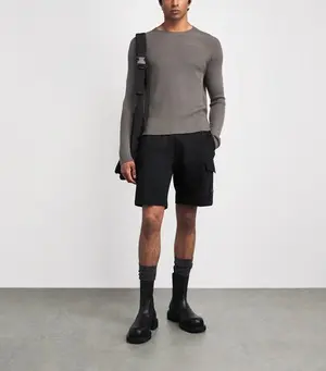 Moose Knuckles Dalon Cargo Sweatshorts - Black