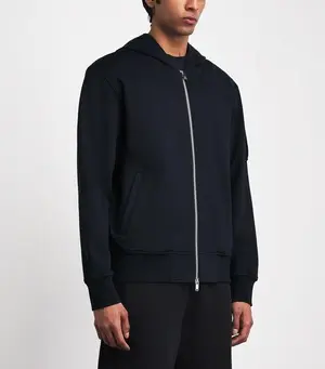 Moose Knuckles Hartsfield Zip-up Hoodie - Navy