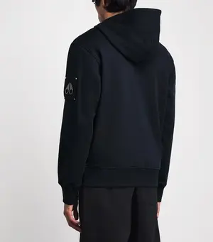 Moose Knuckles Hartsfield Zip-up Hoodie - Navy