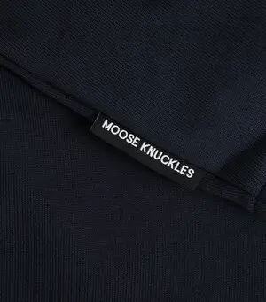 Moose Knuckles Hartsfield Zip-up Hoodie - Navy