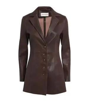 Nour Hammour Monica Leather Jacket