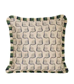 SOHO HOME Jacquard Theron Cushion - Green