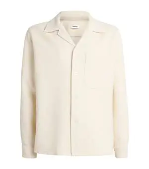 Sandro Textured Long-sleeve Shirt - Beige