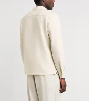 Sandro Textured Long-sleeve Shirt - Beige