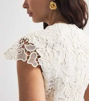 Simkhai Novella Lace Mini Dress - Ivory