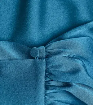 Simkhai Satin One-shoulder Top - Blue