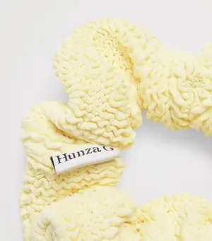 Hunza G Crinkle Scrunchie - Yellow