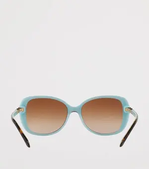Tiffany & Co. Acetate Round Frame Sunglasses - Blue