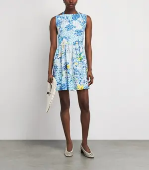 MARY KATRANTZOU Fleur De Vichy Peres Mini Dress