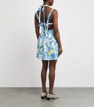 MARY KATRANTZOU Fleur De Vichy Peres Mini Dress
