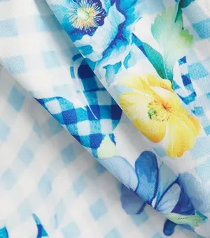 MARY KATRANTZOU Fleur De Vichy Peres Mini Dress