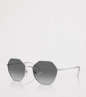 VOGUE Metal Octagon Sunglasses - Silver