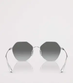 VOGUE Metal Octagon Sunglasses - Silver