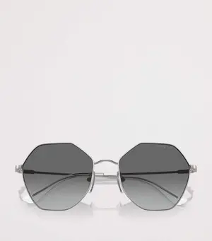 VOGUE Metal Octagon Sunglasses - Silver