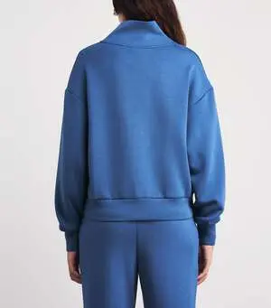 Varley Doublesoft Davidson Quarter-zip Sweatshirt - Blue