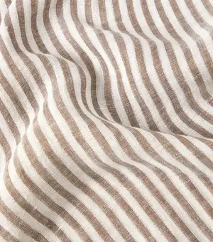 Brunello Cucinelli Linen-blend Stripe Scarf - Beige