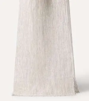 Brunello Cucinelli Linen-blend Stripe Scarf - Beige