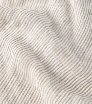 Brunello Cucinelli Linen-blend Stripe Scarf - Beige