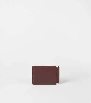 Brunello Cucinelli Leather Money Clip Wallet - Brown