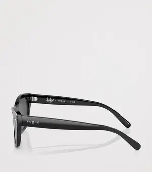 VOGUE Acetate Cat Eye Sunglasses - Black