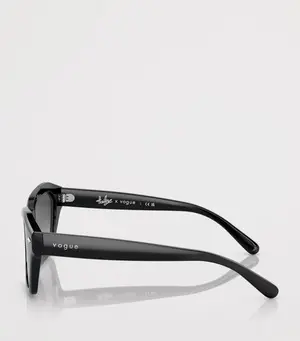 VOGUE Acetate Irregular Sunglasses - Black