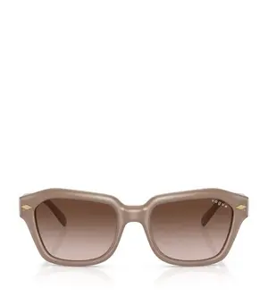 VOGUE Acetate Irregular Sunglasses - Brown