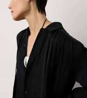 Ralph Lauren Satin Karmen Oversized Shirt