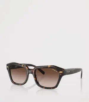VOGUE Acetate Irregular Sunglasses - Brown